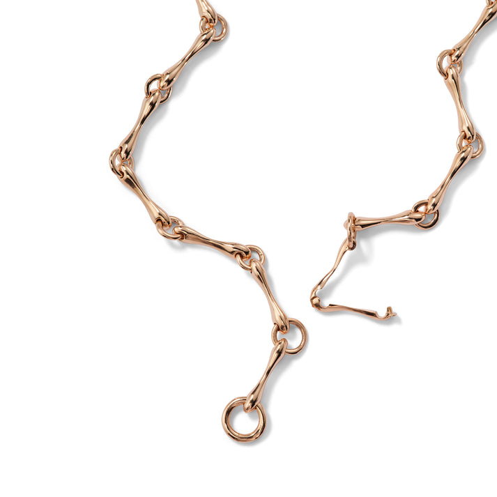 Invisible Necklace with Chain Clasp: Long Baton Chain Design – Nak ...